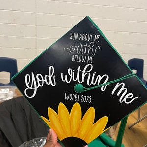 Custom alphabet Border Graduation Cap Topper/ - Etsy