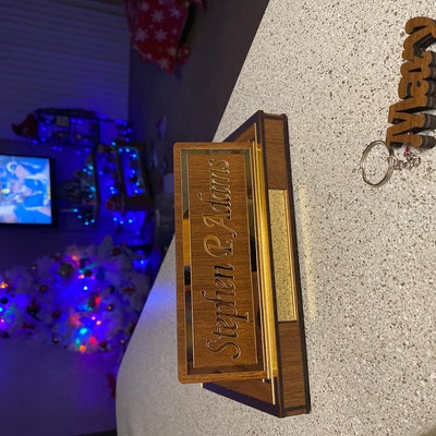 Custom Design All-duty Desk Name Plate, Table Name Plate With Business ...