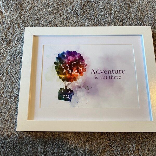 Adventure is Out There Quote ART PRINT Inspirational, Motivational ...