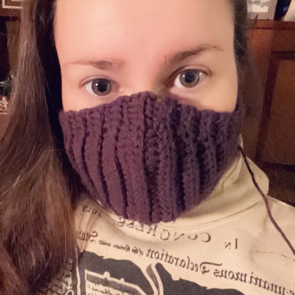Half Balaclava Buff Ski Mask CROCHET PATTERN: Mens Neck & Face Warming ...
