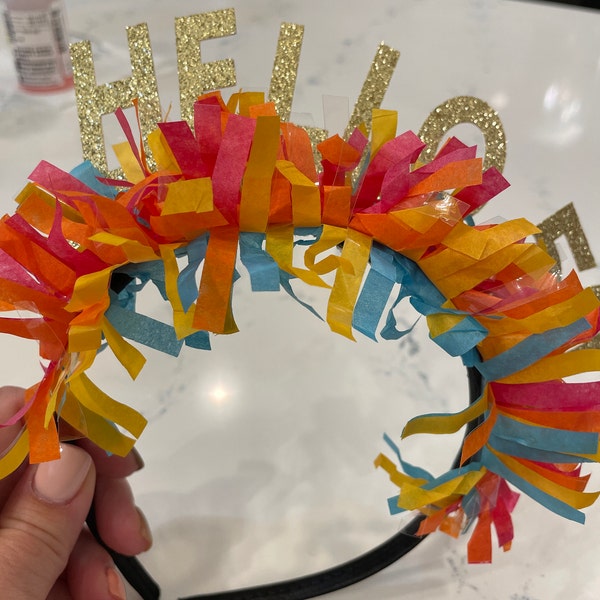 Hello 50 Headband,,50 Looks Good Headband, 50th Birthday Party Crown ...
