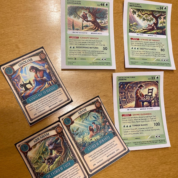 100 Printable Bible Trading Cards | Guardians of God's Word | Old ...