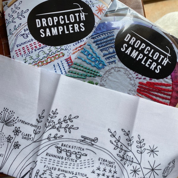 Original Dropcloth Embroidery Sampler - Etsy