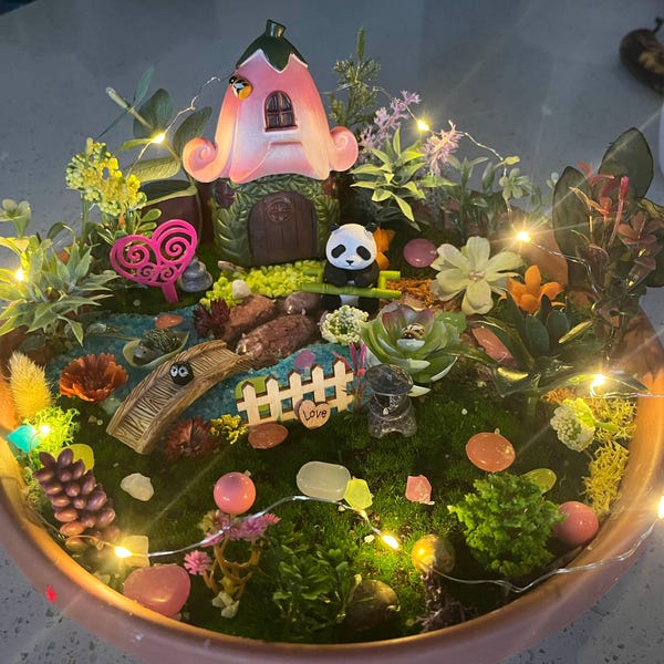 Magic Miniature Fairy Garden Kit Assembled Small World Lightweight Best ...