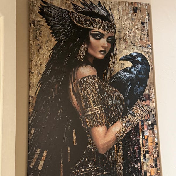 Vertical Mid Century Modern Wall Art, Tall Narrow Stylish Painting ...