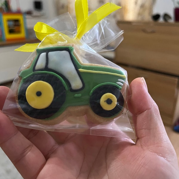 Tractor Biscuits -luxury Iced Biscuits/cookies - Etsy UK
