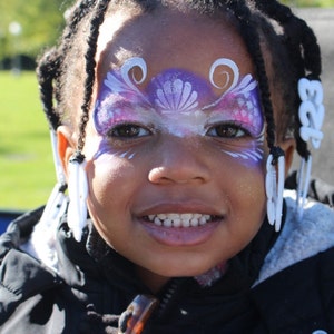 CLAM SHELL - Face Painting Stencil (mini) - Etsy