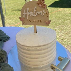 Checkered Boho Birthday Cake Topper Boy First Birthday Smash Cake One ...