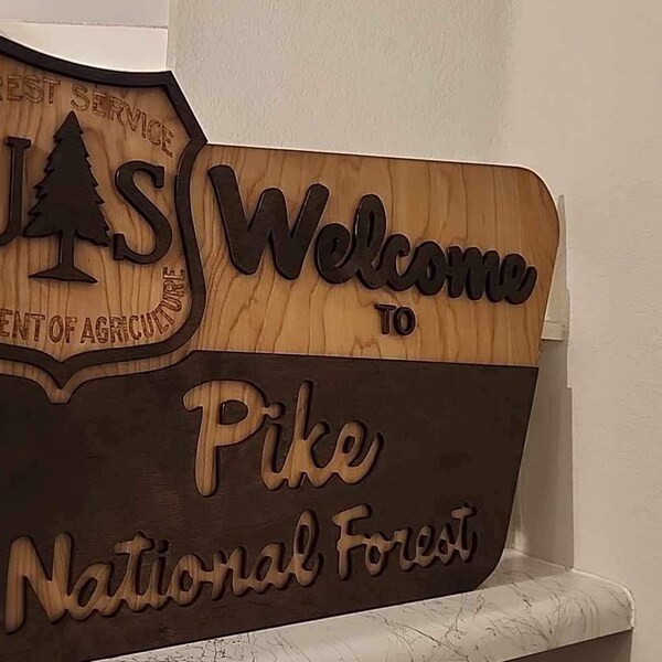 National Park Sign, Forest Service Welcome Sign, Welcome to Our Wedding ...