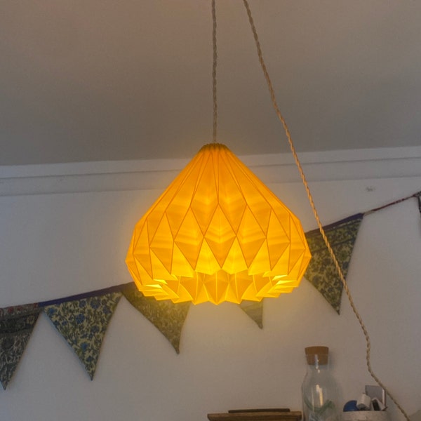 Modern Wavy Opaque Glass-like Pendant Lampshade Sleek Soft-glow Elegant ...