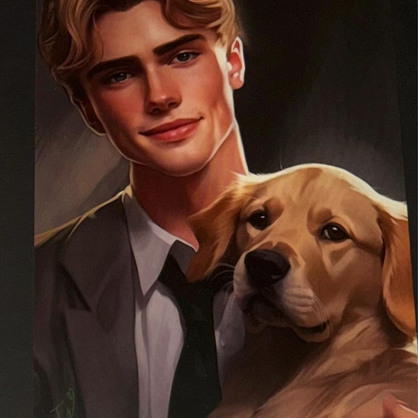 Aaron Warner With Dog Shatter Me Series - Etsy UK