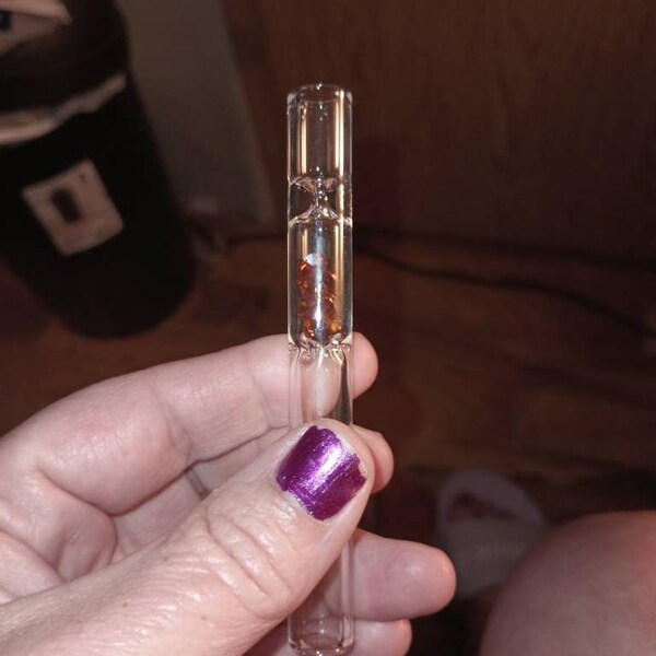 One Hitter Glass Pipe, Unique With Diamond One Hitter Pipes - Etsy