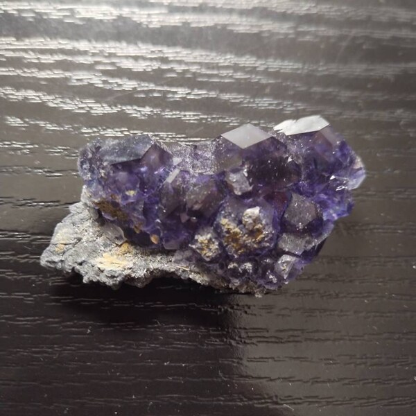 Glassy Stepped Purple Phantom Fluorite Specimen W/ Needle Quartz ...