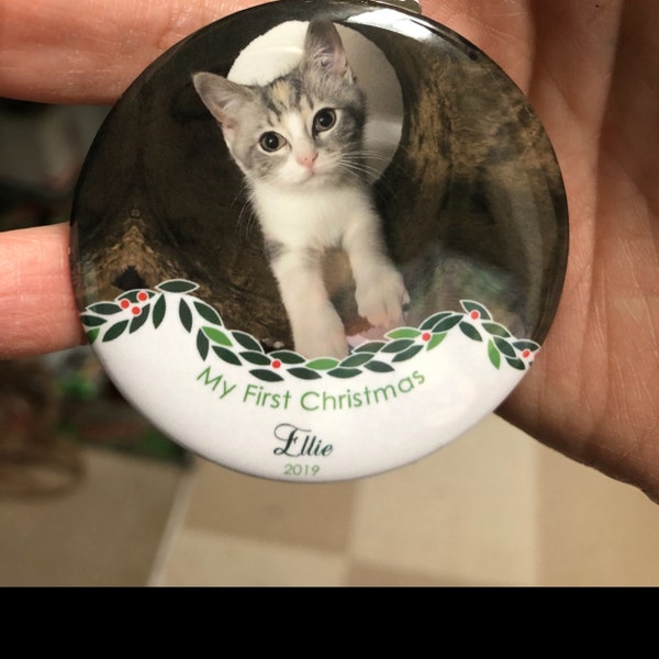 Cats First Christmas Ornament- Kittens First Christmas Ornament- Kittys ...