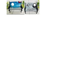 Personalized Mini Bench, Wedding Place Setting, Memorial Keepsake, Lost ...