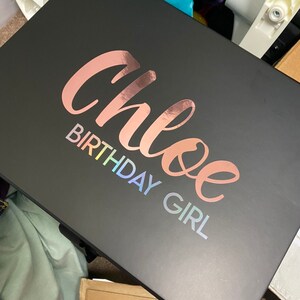 Custom Birthday Gift Box With Name Personalized Decorative - Etsy