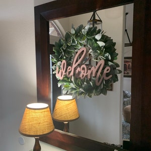 Rustic Welcome Round Reclaimed Wood Sign /welcome Decor | Etsy