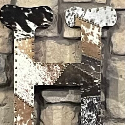 18custom Handmade Rustic Western Cowhide Letters Home Decor Wall ...