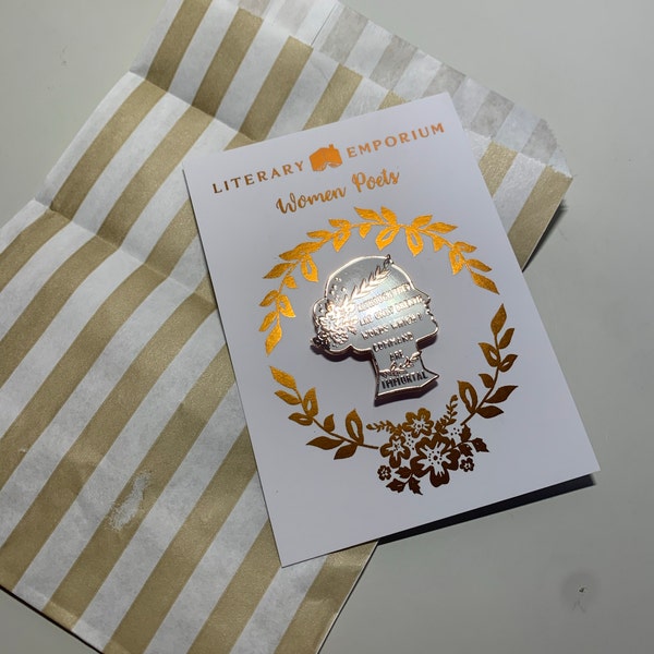 Sappho Enamel Pin - Women Poets Pin Collection -book Lover - Feminist ...