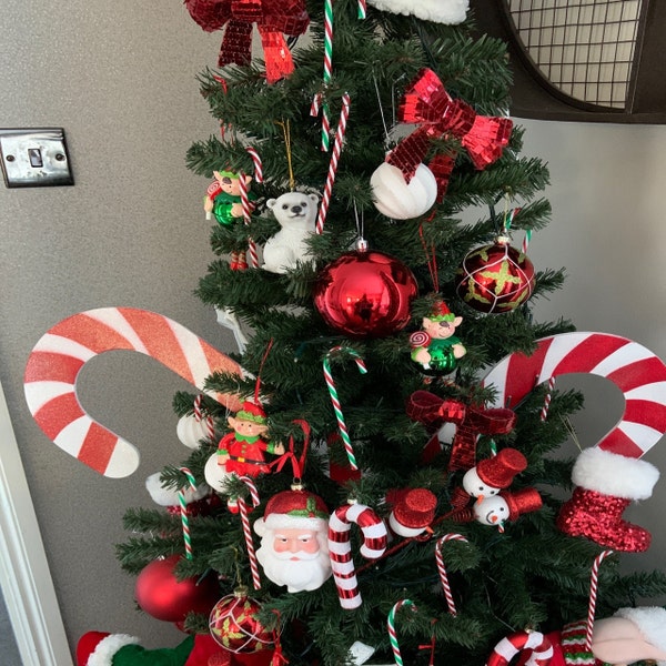 Giant 2D Candy Cane - Etsy