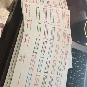 File Folder Labels Home File Box Labels Home Records Labels Colorful ...