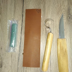 Wood Carving Hook Knife Leather Sheath for Spoon Carving | Etsy