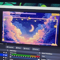 Discord Banner | Starry Night Moon Theme | Cute Cozy Aesthetic | Custom ...