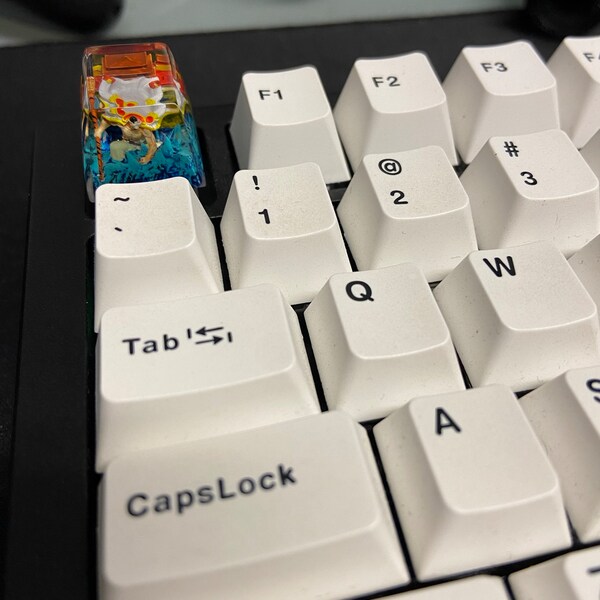 Whitebeard Anime Keycap,custom Keycaps, Artisan Keycap, Artisan Keycap ...