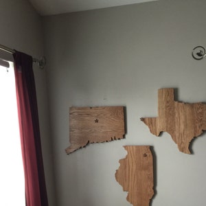 Texas State Shape Wood Sign Cutout Wall Art. Modern Rustic, Farmhouse ...