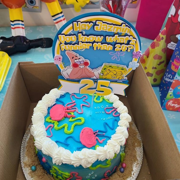 What’s Funnier Than 24? 25th Bob Birthday Cake Topper - 3D Funny Cake ...