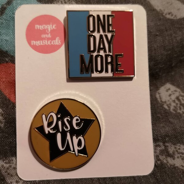 Hamilton Musical Inspired Hard Enamel Pin - "rise Up" 1inch Circular ...