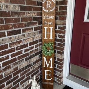 Front Porch Welcome Sign 5 Foot Welcome Sign 4 Foot - Etsy
