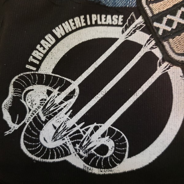 Anti-fascist "tread Where I Please" Punk Patch | Crust | Political ...