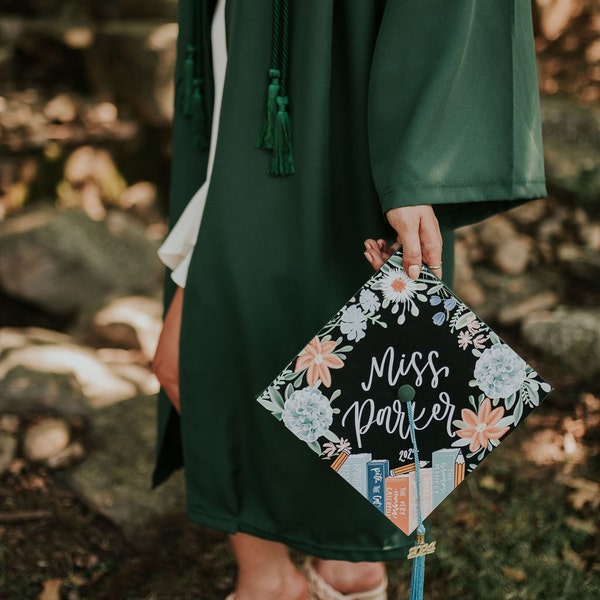 Teacher Graduation Cap, Graduation Cap Topper, Graduation Cap for ...