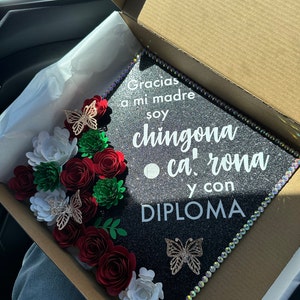 Graduation Cap Topper Pink Glitter First Generation Class 2024-2025 ...