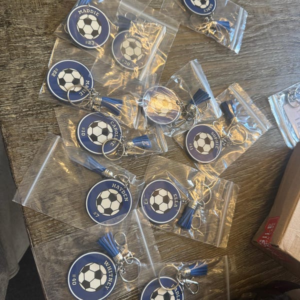 Soccer Bag Name Tag, Soccer Bag Tag, Team Bag Tags Soccer, Soccer ...