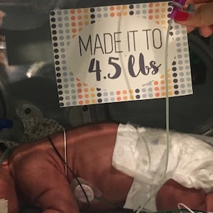 NICU Preemie Foster/Adoptive Baby Milestone Signs . 100 | Etsy