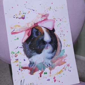 Mink Print, Mink Poster, Animal Print, Handmade, Nursery, Drawing ...