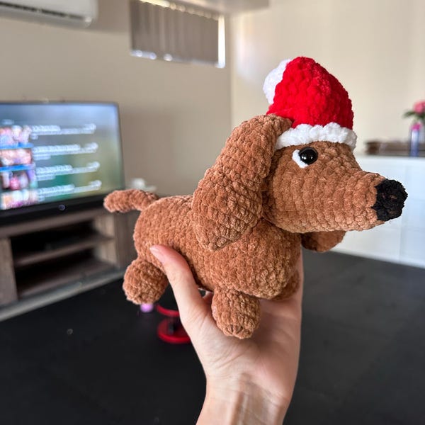 Christmas Dog Crochet Pattern - Etsy