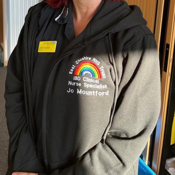 NHS Medical Zipped Hoodie, With Heart Design for NHS Cardiac Personnel ...