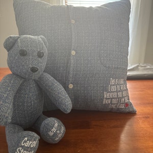 Small Teddy Bear/memory Bear/handmade Bear/memory of Loved One/keepsake ...