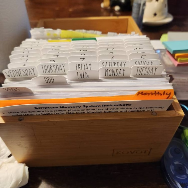 Scripture Memory System, Bible Verse Organization, Family Bible Time ...