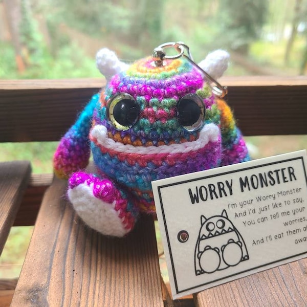 Wee Worry Monster Crochet Pattern PDF - Etsy