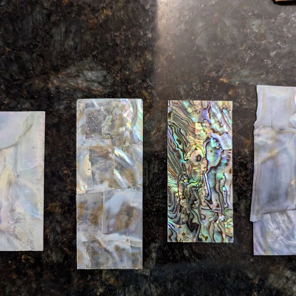 Genuine Mother of Pearl Shell Veneer Inlay Overlay Luthier Scrapbooking ...