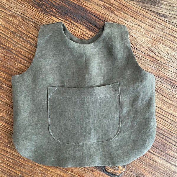 Baby Comfort Linen Set | Baby Vest With a Pocket + Comfort Linen Pants ...