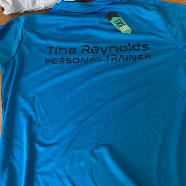Personalised Personal Trainer T-shirt Mens Sports Top / PT Fitness T ...