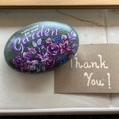 Bright Animal Print Painted Rock Paperweight Hand Painted - Etsy