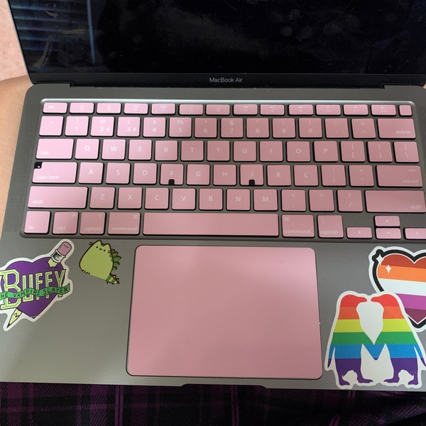Pastel Pink Keyboard Stickers | MacBook Keyboard Decal Decal Pink Vinyl ...