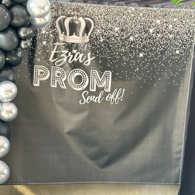 Prom Backdrop Banner, Senior Prom Step and Repeat, Prom Party Backdrop ...