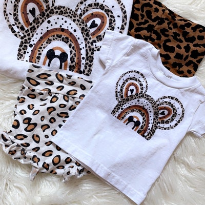 Leopard Disney Tee, Leopard Print Cute Disney Shirt, Cute Disney Shirt ...
